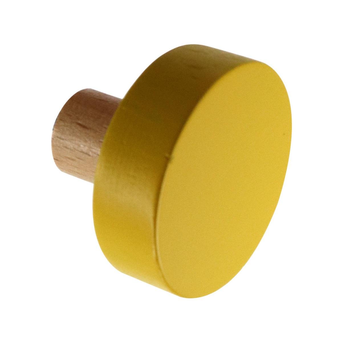 Adoored 38mm Yellow Round Cabinet Knob - 4 Pack - Yellow - Bunnings ...