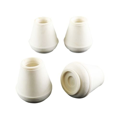 Surface Gard 10mm White Round External Rubber Chair Tips - 4 Pack ...