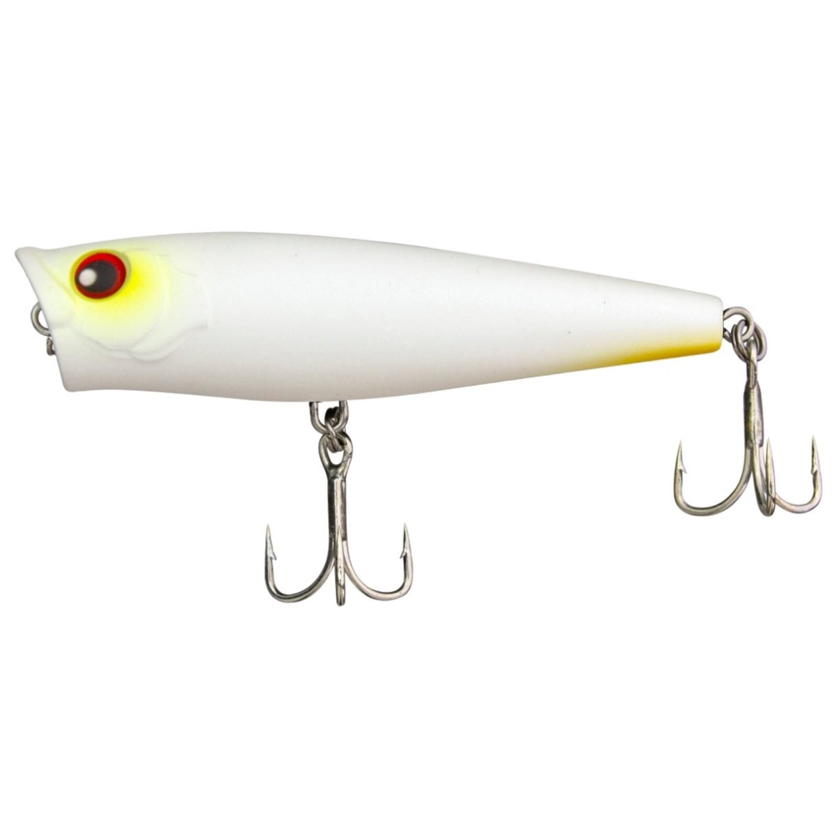 68mm FishArt Dynamite Yellow Headed Popping Fishing Lure - 7gm Topwater ...