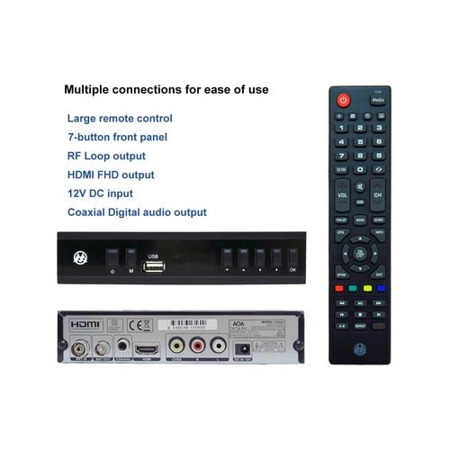 AOA HDB860 FHD DVB-T2 H.265 PVR Media Play Set Top Box for NEW AU DTV ...