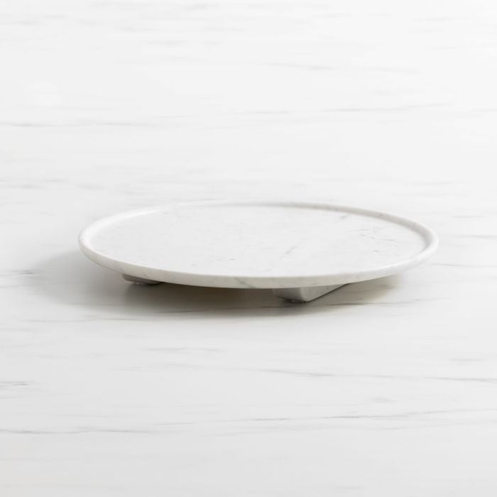 Salisbury & Co Riviera Round Marble Serving Tray 30cm White - Bunnings ...