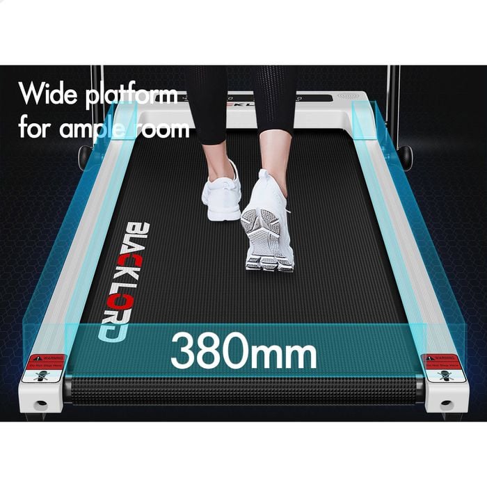 BLACK LORD Treadmill 38cm Electric Walking Pad Foldable Under Desk ...