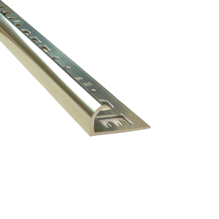 QEP 10mm x 2.5m Aluminium Round Edge Tile Trim - Bunnings Australia