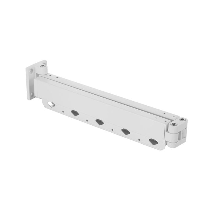 Practa White Wall Mounted Extendable Folding Clothes Rail - Bunnings ...