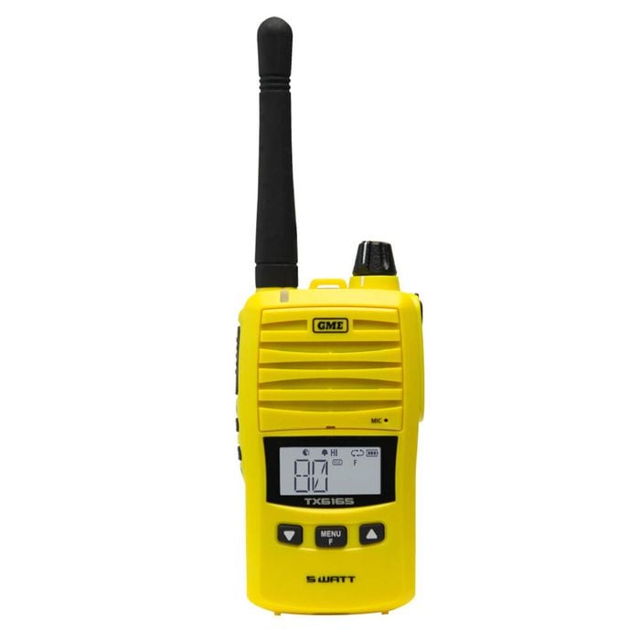GME UHF CB 5/1 Watt IP67 Waterproof Handheld Radio Yellow - Bunnings ...