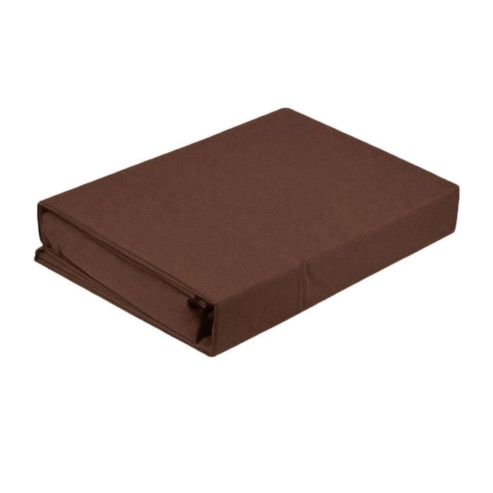 Artex Microfibre Sheet Set Single Chocolate - Bunnings Australia