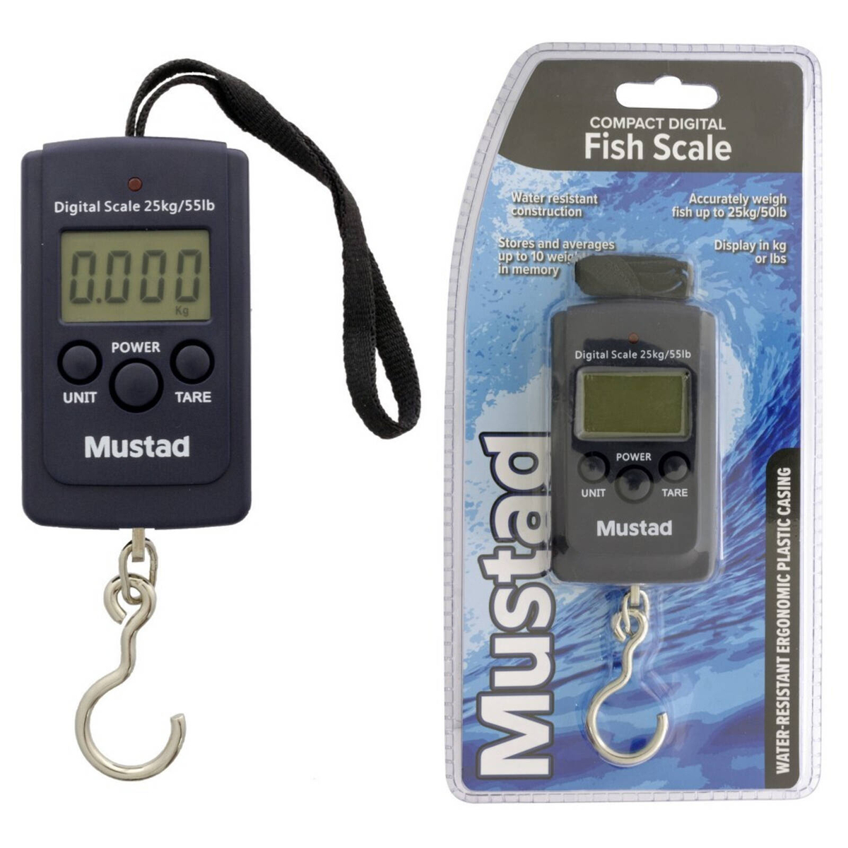 Mustad 25kg Water Resistant Digital Fish Scales - Bunnings Australia