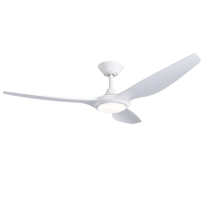 ThreeSixty 142cm White 3 Blade DC Delta Ceiling Fan With Light ...
