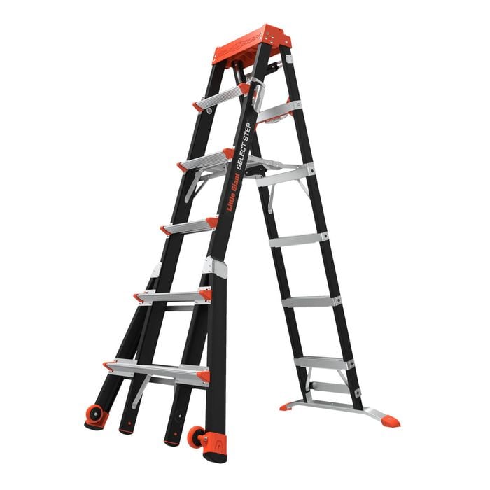 Little Giant 150kg 5-8 Step Fibreglass Platform Ladder LSSF5 - Bunnings ...