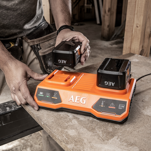 AEG 18V 6.0Ah Twin FORCE Battery Pack - Bunnings Australia
