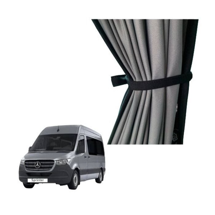 Voos Right Rear Window Camper Curtain - Mercedes Sprinter - MWB - Block ...