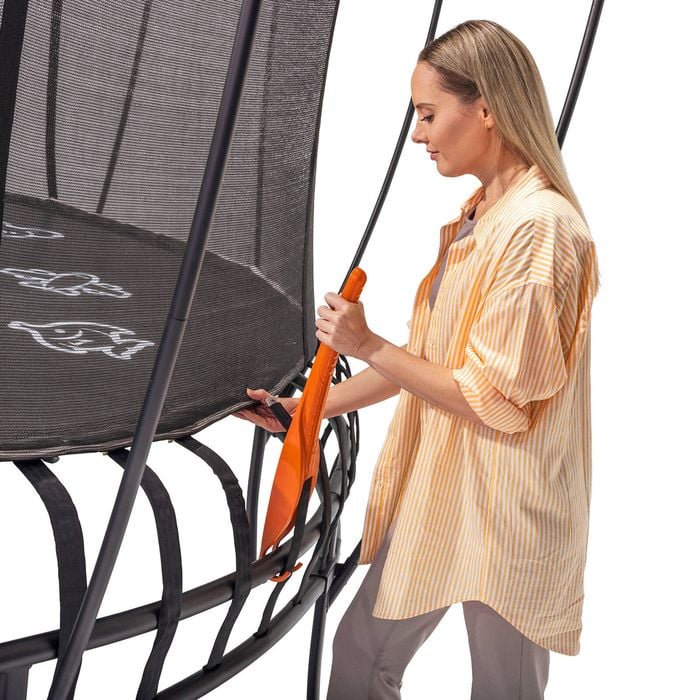 VULY Thunder 2 Extra Large 15ft Springless Trampoline with Enclosure - Round Kids Trampolines ...