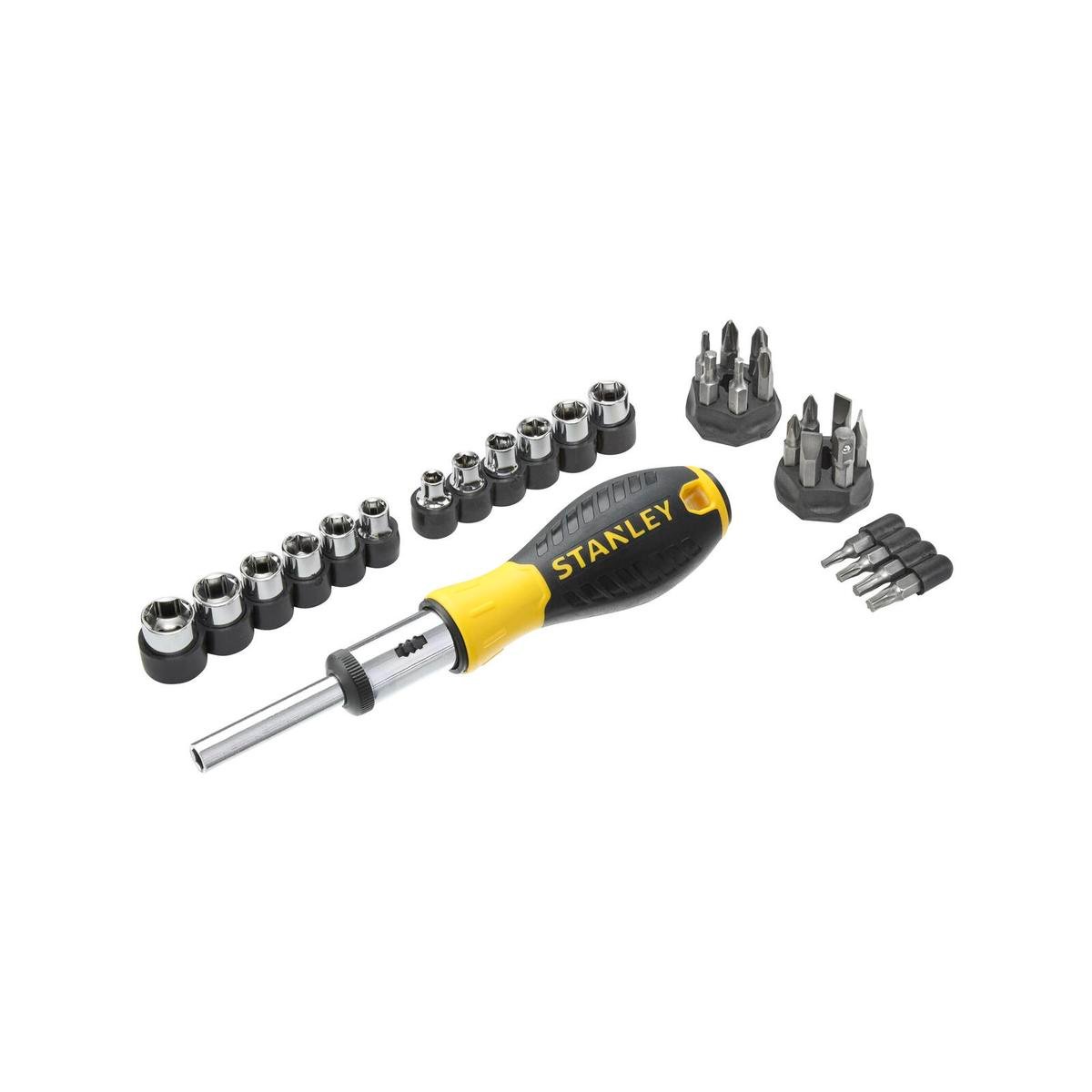 Stanley 29 Piece Multi-Bit Ratcheting Screwdriver Set - Bunnings New ...