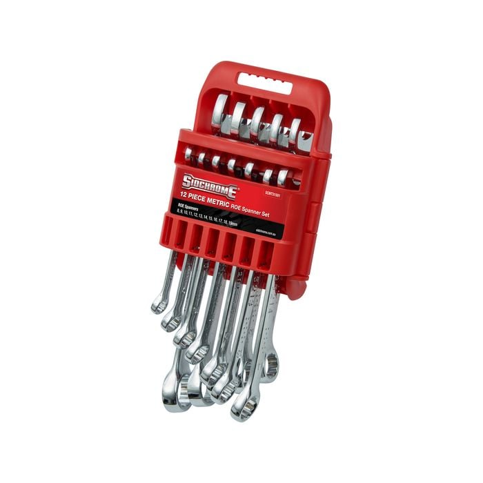 Sidchrome 12 Piece Spanner Set - Bunnings Australia