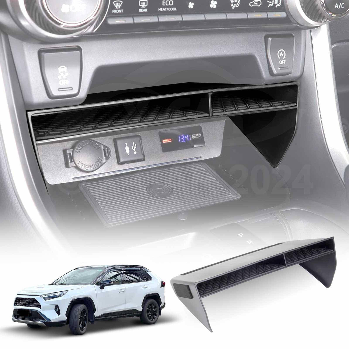 Center Console Organizer for Toyota RAV4 2019-2024 Storage Box ...