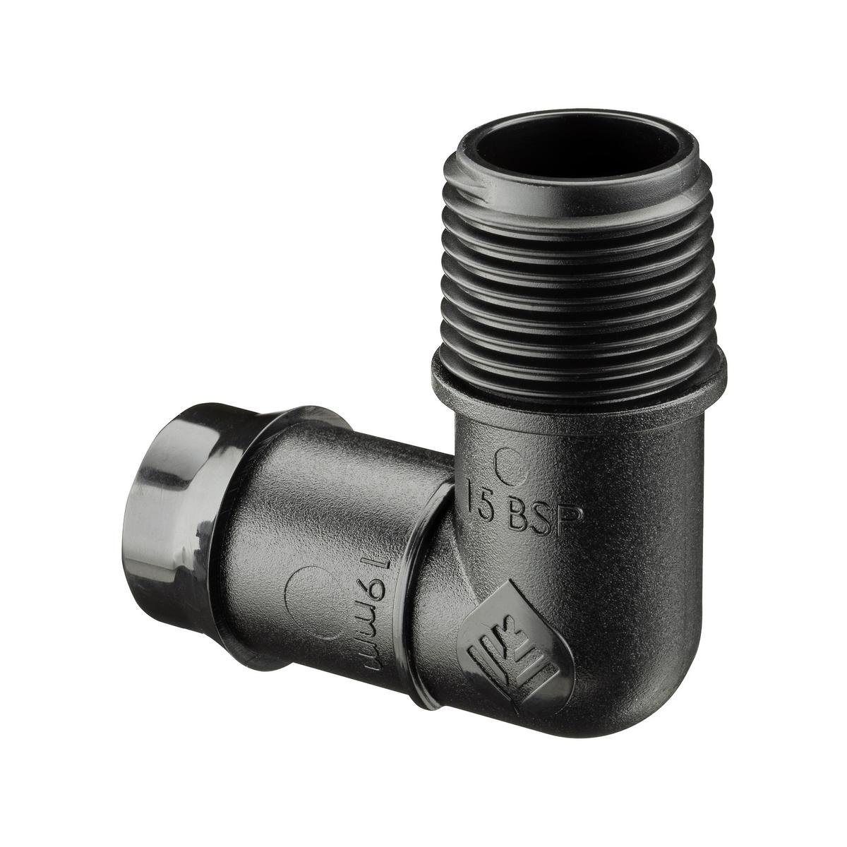 Pope 19mm Male Barbed Threaded Elbows - 5 Pack - Bunnings Australia