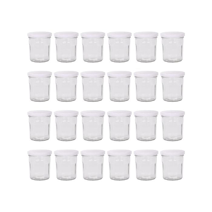 Argon Tableware Glass Jam Jars - 310ml - Pack of 24 - Bunnings Australia