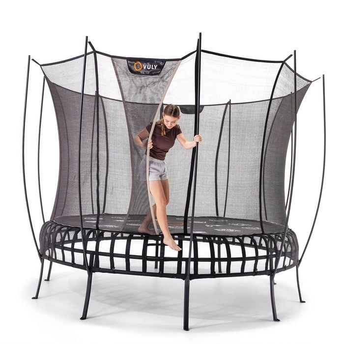VULY Thunder 2 Large 12ft Springless Trampoline with Enclosure - Round ...