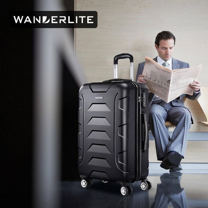 Wanderlite 28" 75cm Luggage Trolley Travel Suitcase Set TSA Hard Case ...