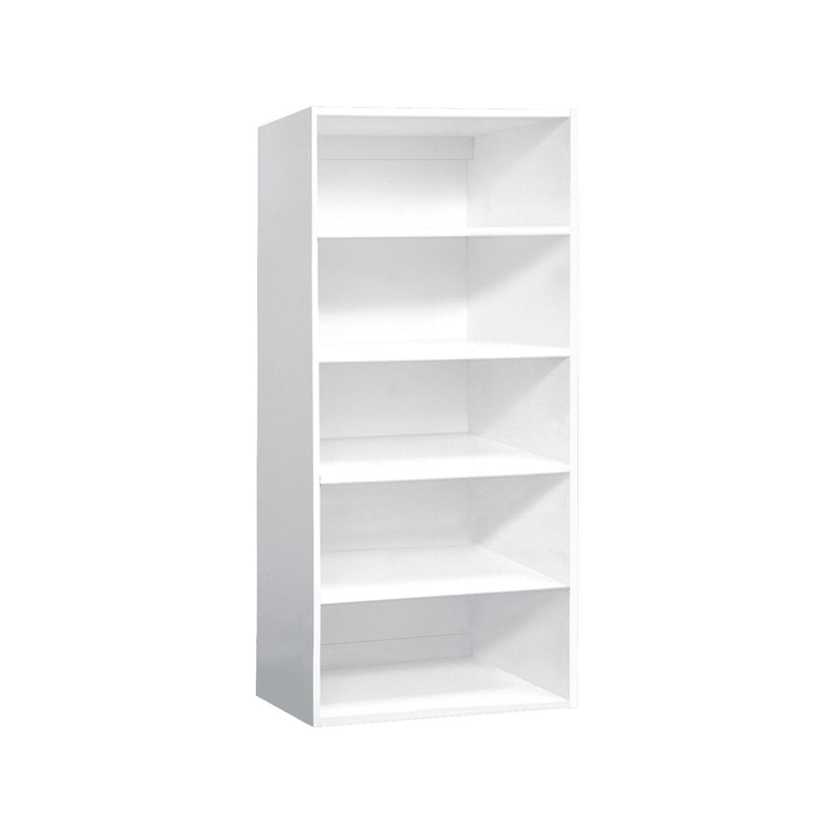 Lugna 1535 x 600 x 380mm White 4 Shelf Robe Insert - Bunnings Australia