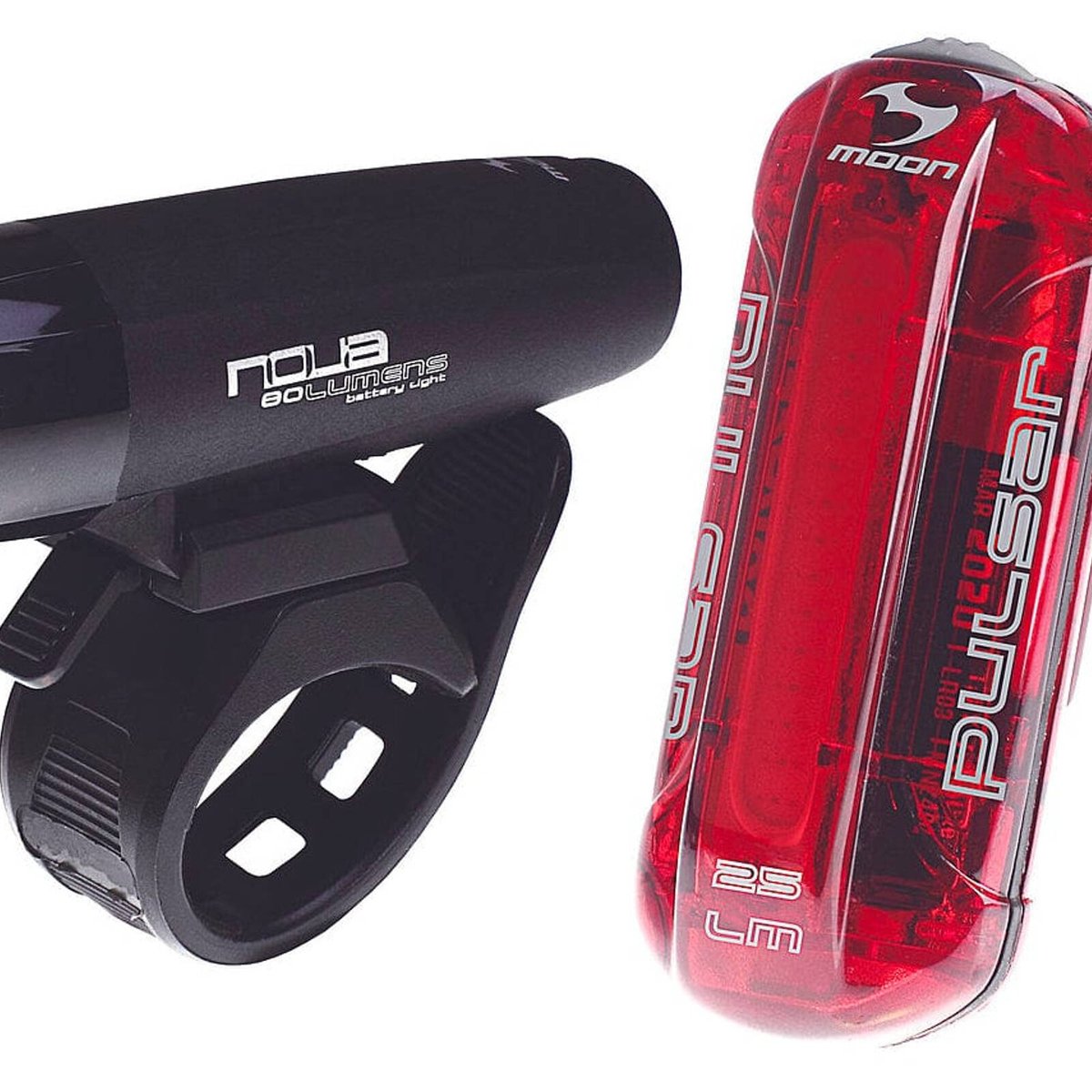 Moon Nova 80 Lumen and Pulsar 25 Lumen Battery Light Set - Bunnings Australia