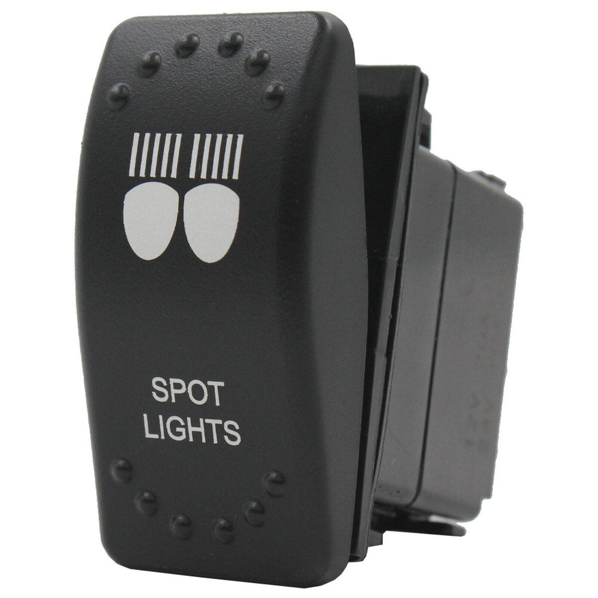 Switch Boss Dual White LED Laser Etched Rocker Switch - Spot Lights ...