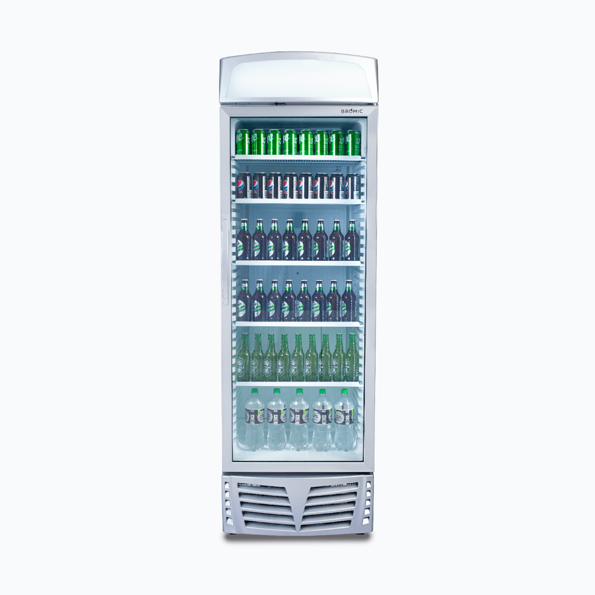 Bromic Upright Display Fridge - 438L - 1 Door - Flat Glass - Lightbox ...