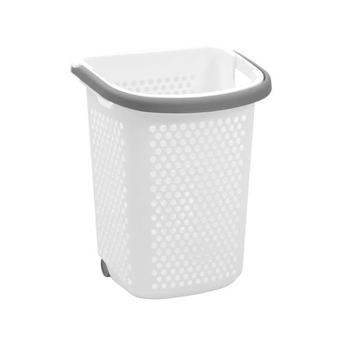 Practa 57L White Laundry Cart - Bunnings Australia