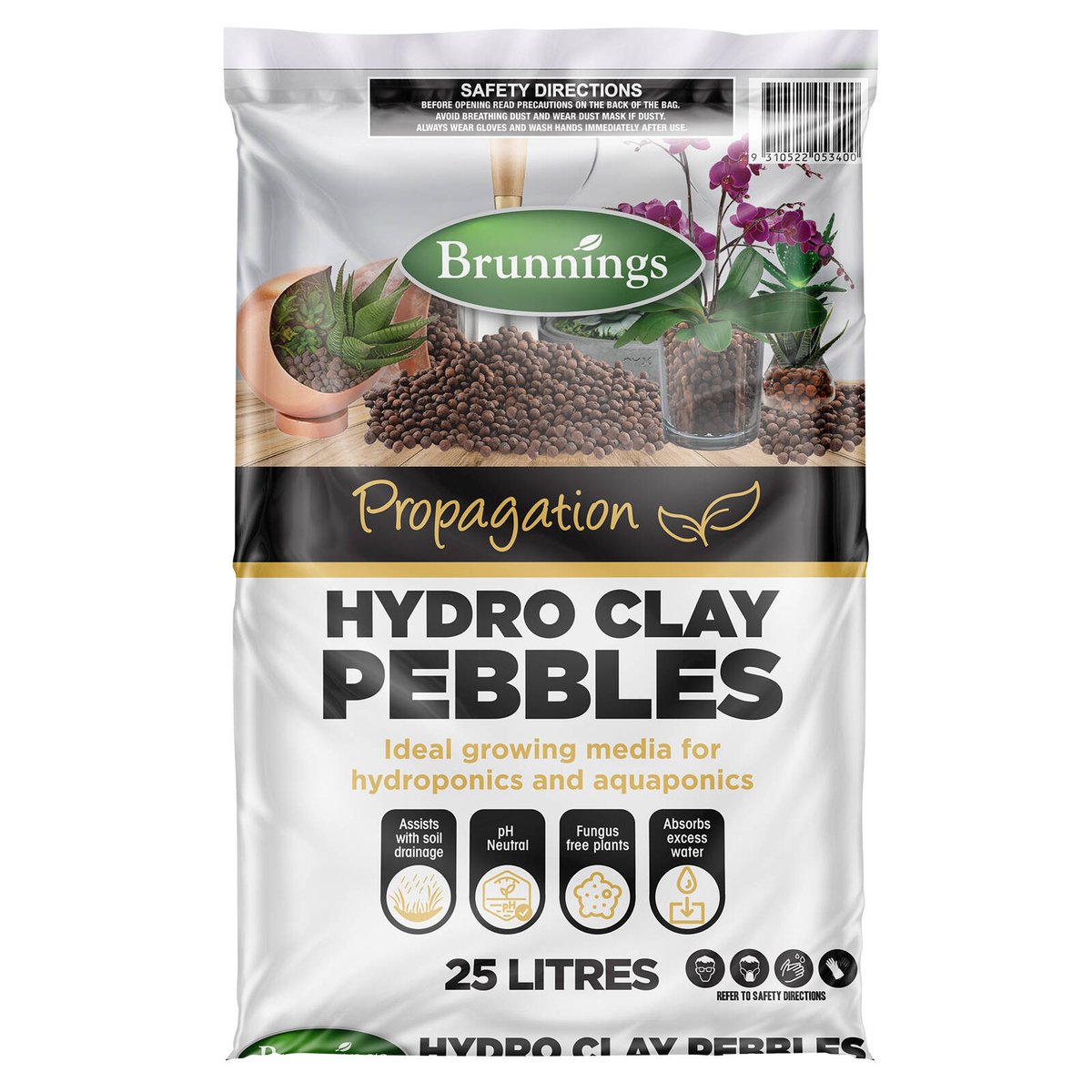 Brunnings 25L Hydro Clay Pebbles - Bunnings Australia