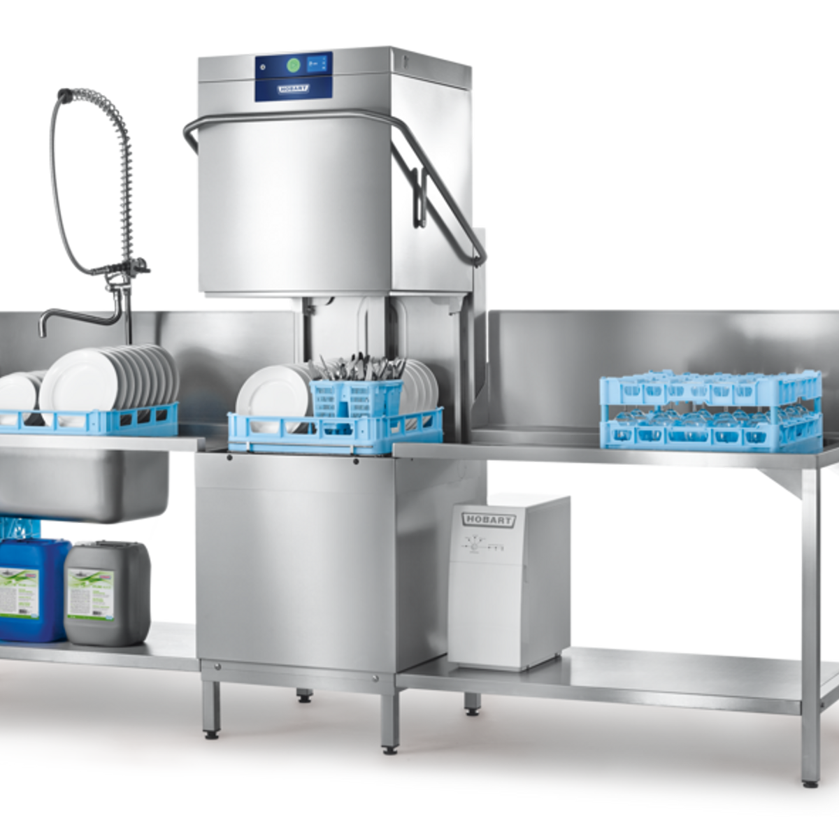 Hobart Profi Glass & Dishwasher with Vapostop - AMX-V - Passthrough Dishwashers (HB-AMX-V ...