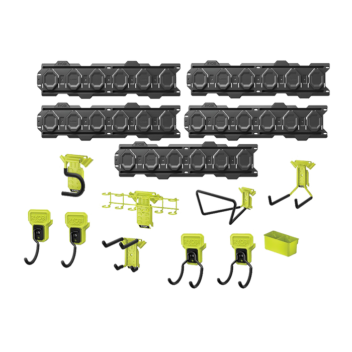Ryobi LINK™ 15 Piece Wall Storage Kit - With Screws - Bunnings New Zealand