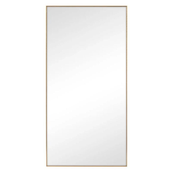 Extra Large Rectangular Full Length Gold Metal Mirror 100x200 cm ...
