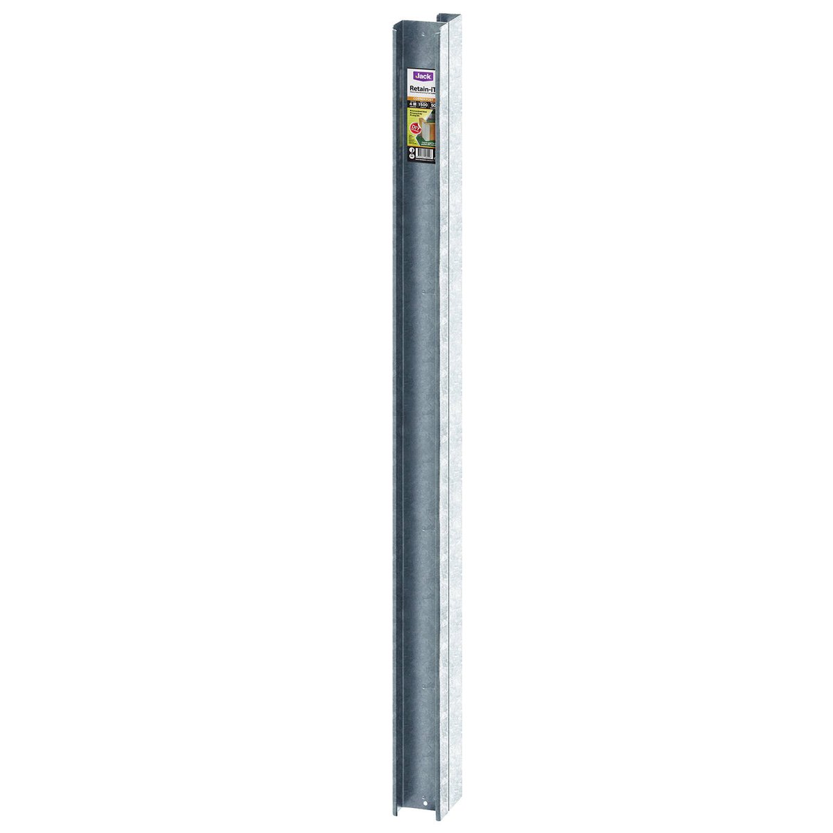Jack 50 x 1500mm Galvanised Steel Corner Post Retain It Upright Sleeper ...