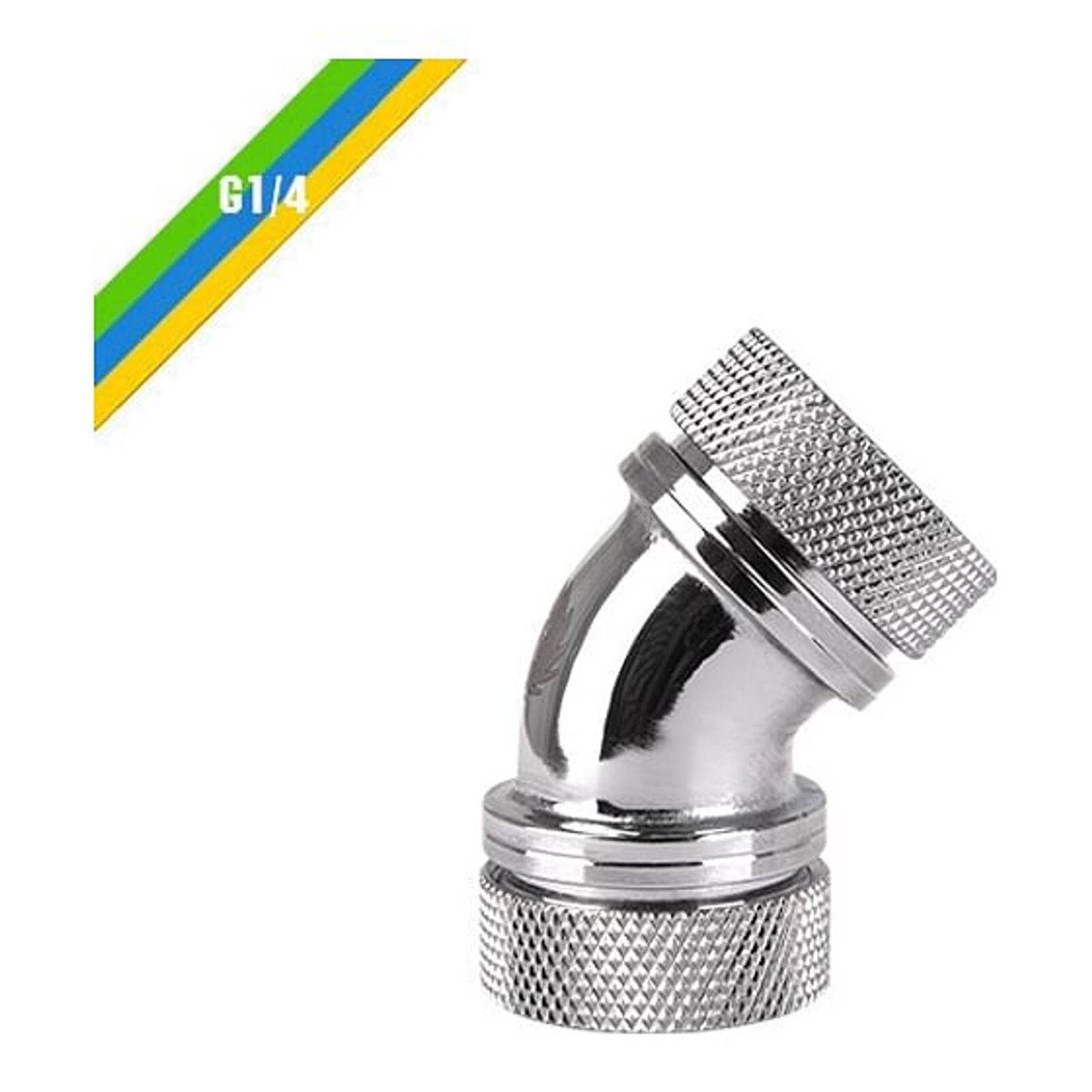 Thermaltake Pacific PETG 45deg dual chrome [CL-W098-CA00SL-A ...