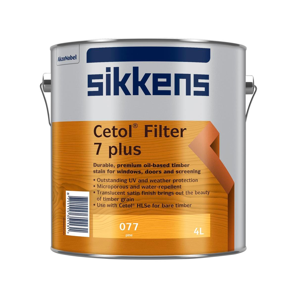 Sikkens 4L Pine Cetol Filter 7 Plus Timber Finish - Bunnings Australia