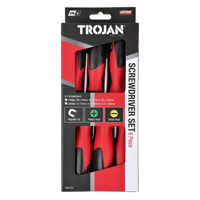 Trojan 6 Piece Boxed Screwdriver Set - Bunnings New Zealand