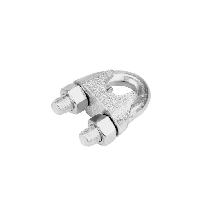 Pinnacle 3mm Galvanised Wire Rope Grips - 12 Pack - Bunnings Australia