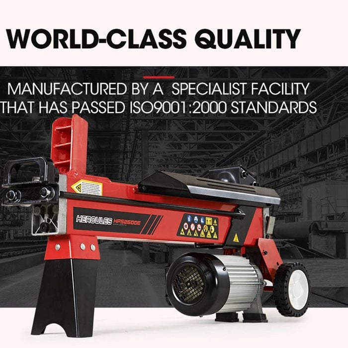 Baumr-AG 8 Ton Electric Log Splitter 8T Wood Cutter Hydraulic Fire Wood ...