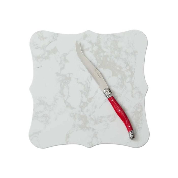 Marie Claire Laguiole Domain Square Board with Cheese Knife 25cm ...
