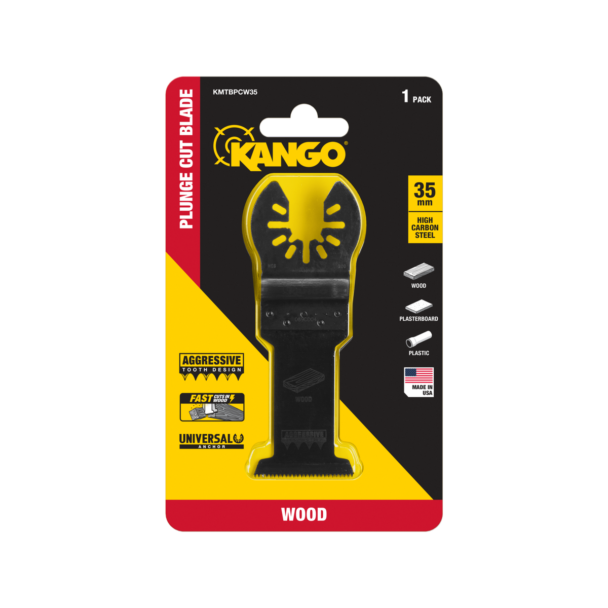 Kango 35mm Aggressive Tooth Plunge Cut Multi Tool Blade - Bunnings New ...