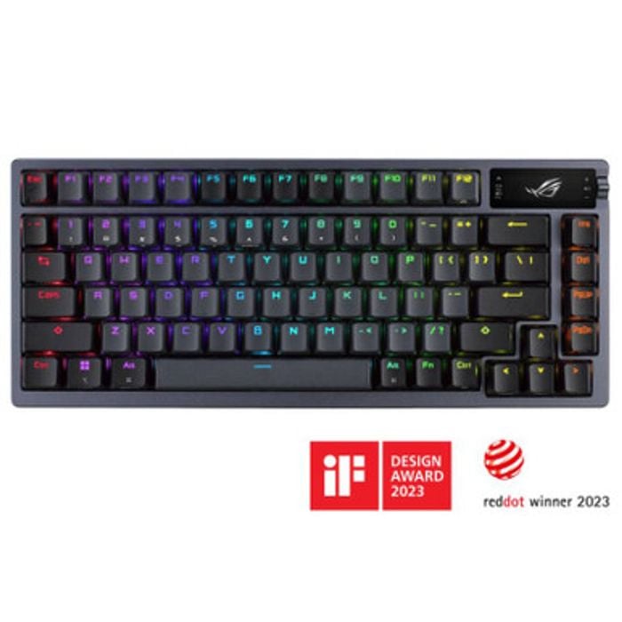 ASUS ROG AZOTH/NXSW/PBT (Snow Switch) Gaming Keyboard, OLED Display ...