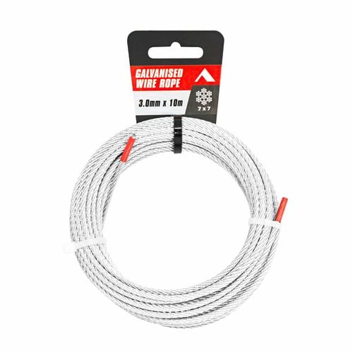 Pinnacle 3mm x 10m Galvanised Wire Rope - Bunnings New Zealand