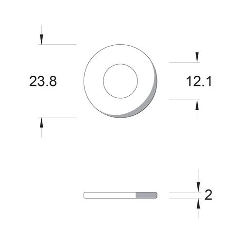 ZENITH M10 Zinc Plated Flat Round Washers - 200 Pack - Bunnings Australia