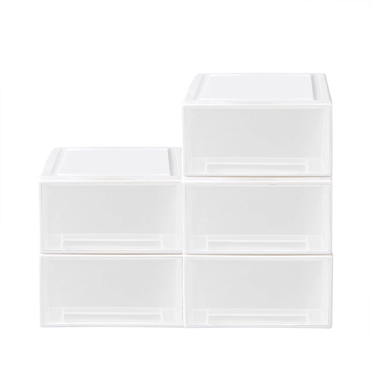 STACKED 5PCS 17L Multi Purpose Storage Drawer Set - Bunnings Australia