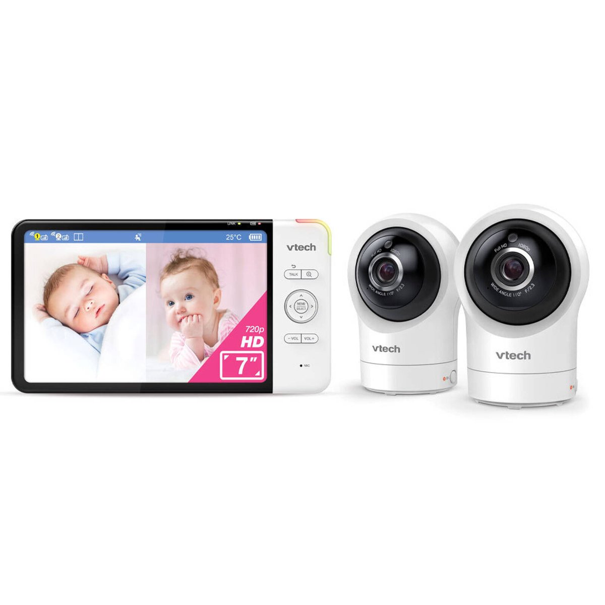 VTech 2-Camera HD Pan & Tilt Video Monitor With Remote Access ...