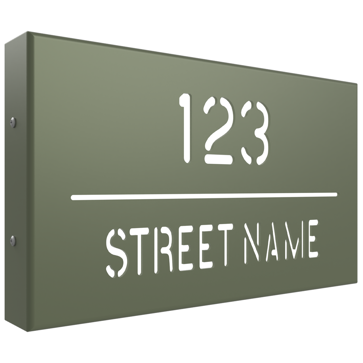 ProtectorAl 380 x 220mm Pale Eucalypt Aluminium Cut Through Custom ...