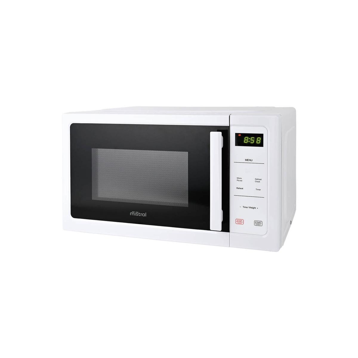 Mistral 25L White Digital Microwave - Bunnings Australia