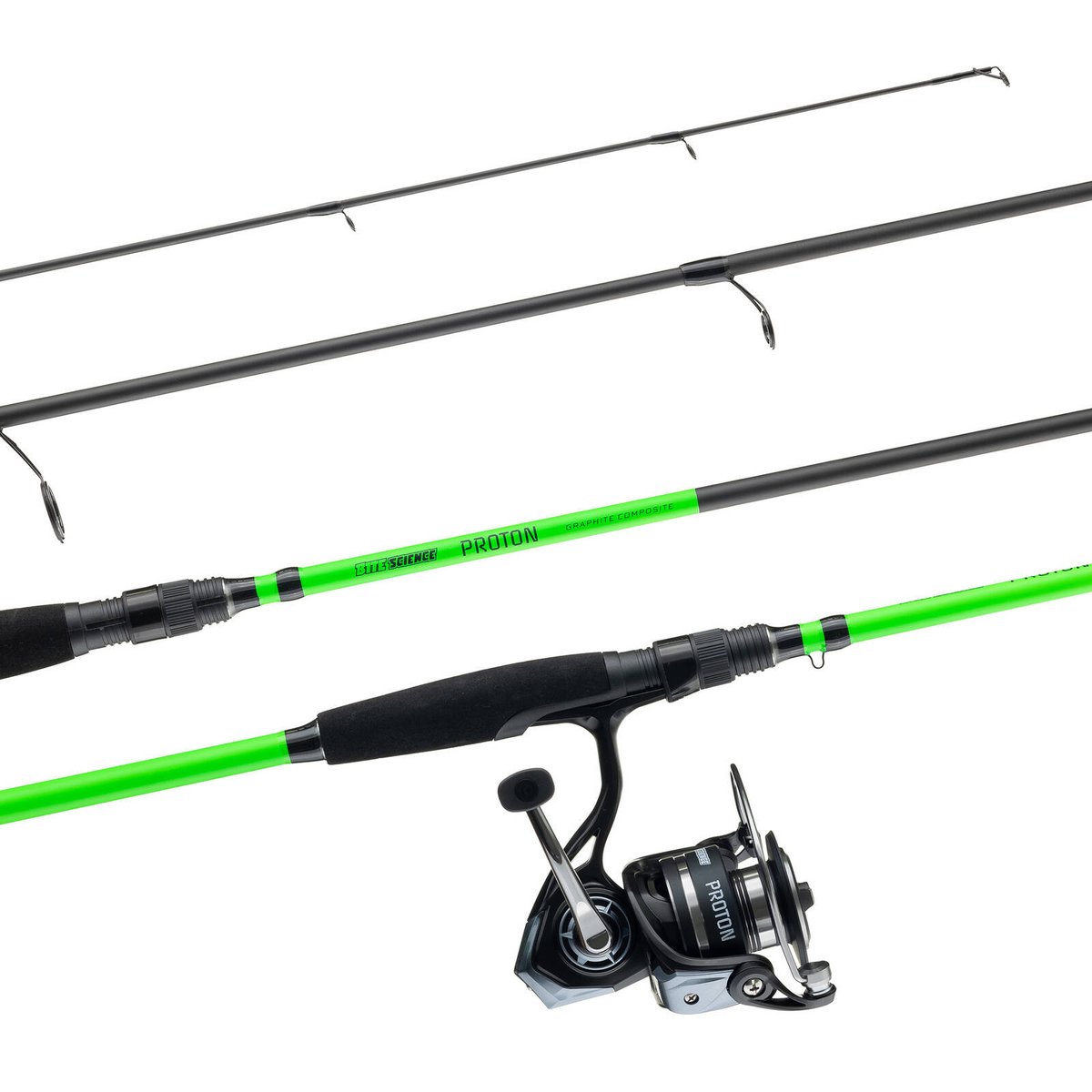 Bite Science Proton 7ft 4-6kg 2 Pce Fishing Rod and Reel Spin Combo w ...