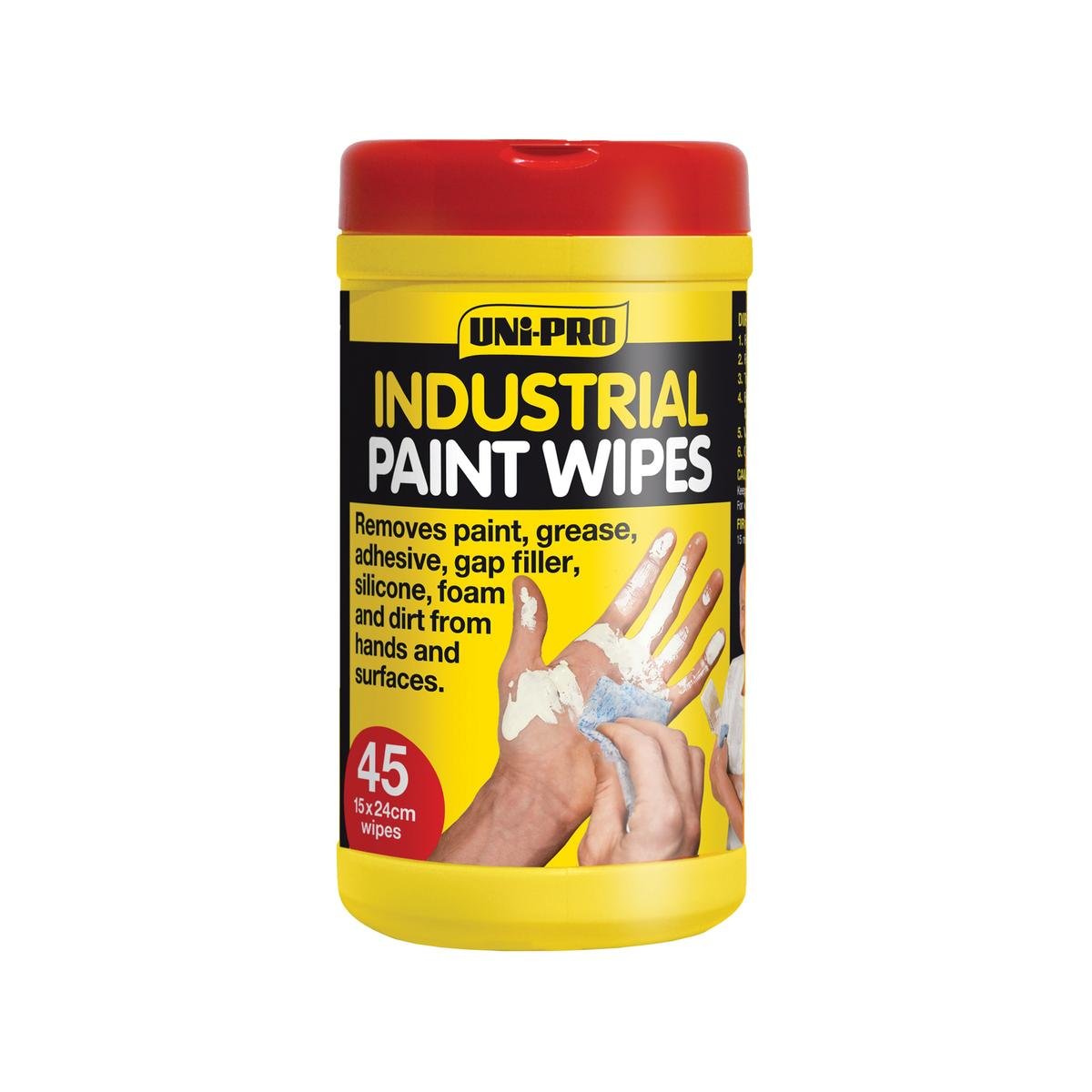 UNi-PRO Industrial Hand Paint Wipes - 45 Pack - Bunnings Australia