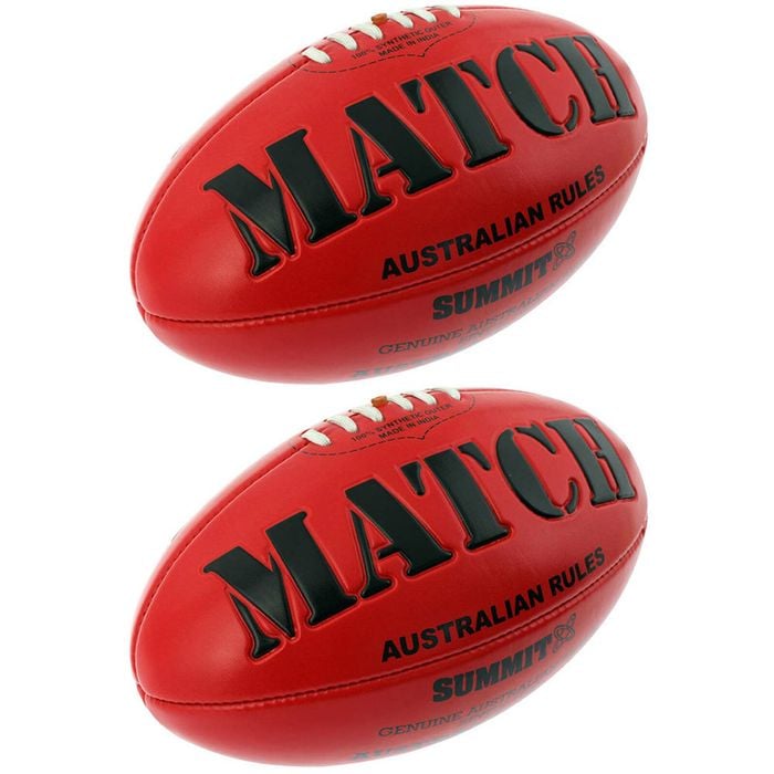 2PK Match AFL Ball Red - Bunnings Australia